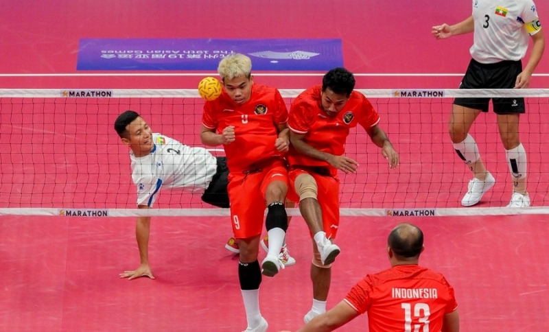 Indonesia Meraih Medali Perak dari Sepak Takraw Putra Nomor Quadrant di Asian Games 2023